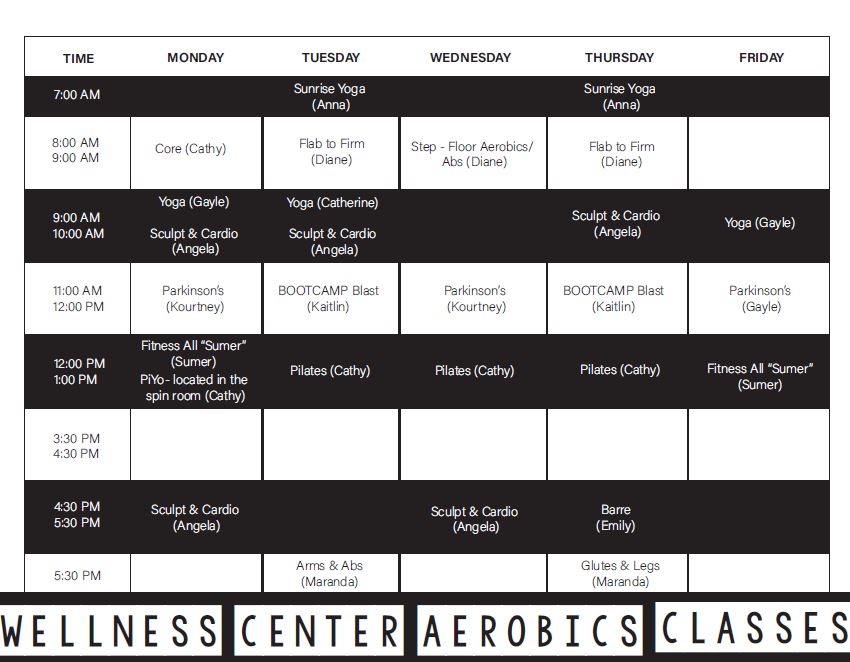 Fitness Classes | South Central Regional Medical Center