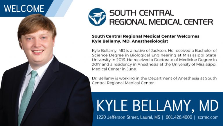 Welcome Dr. Bellamy | SCRMC | South Central Regional Medical Center